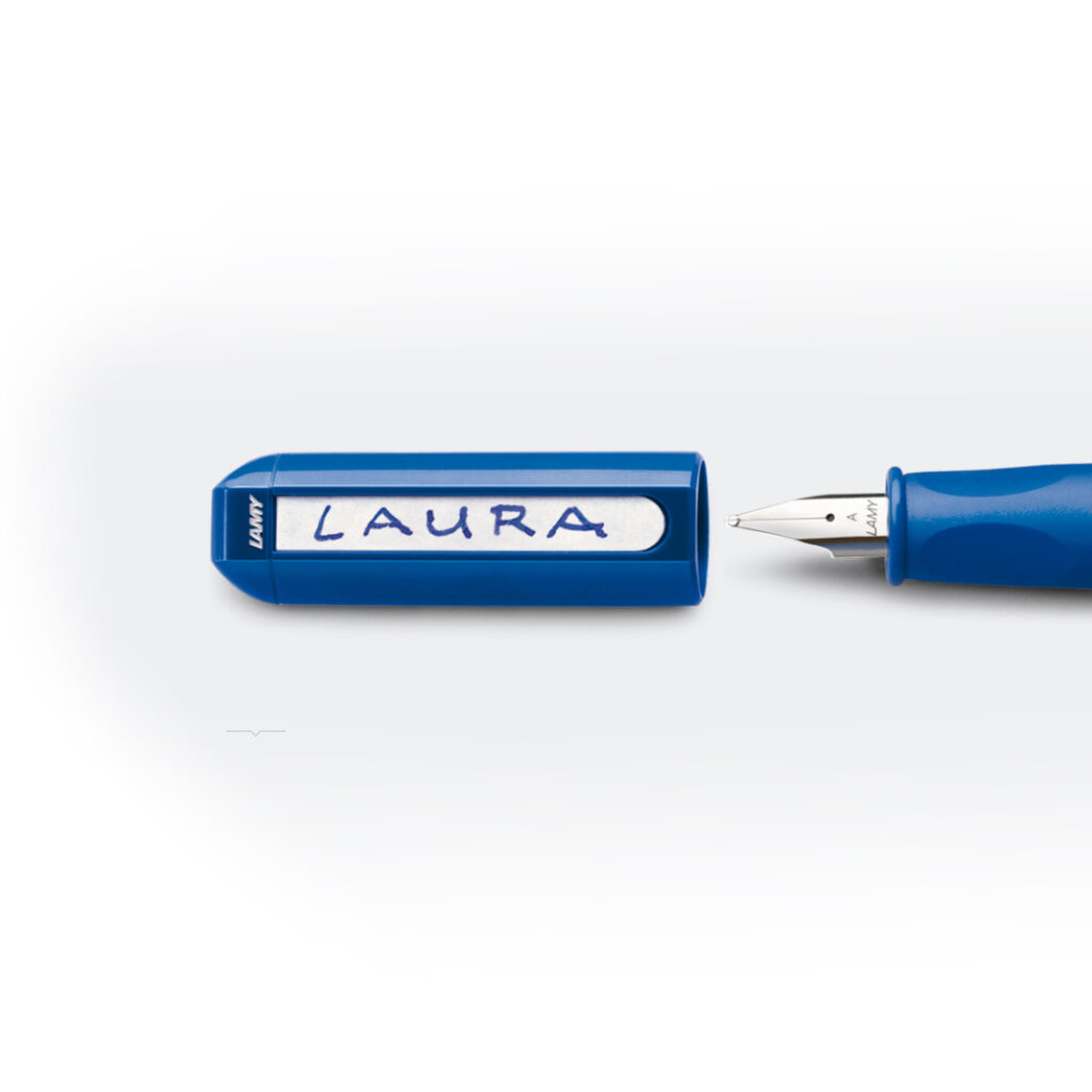 Pluma escolar de madera azul ABC Lamy 010 (332251) – Improstock