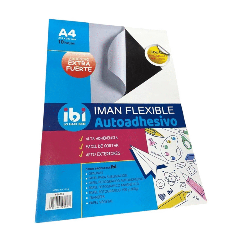 Plancha De Iman A4 Autoadhesivo Por Unidad Ibi-Craft (52484) – Improstock